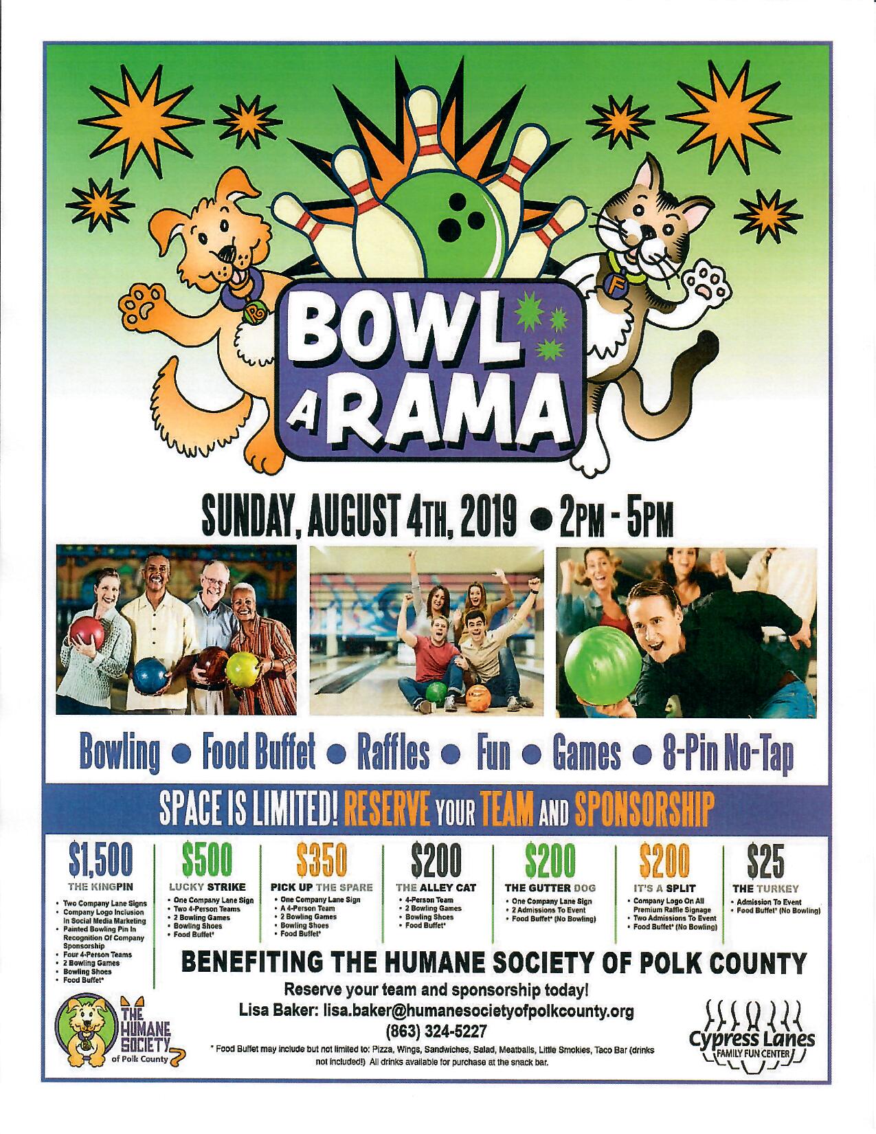 BOWL a RAMA | Humane Society of Polk County