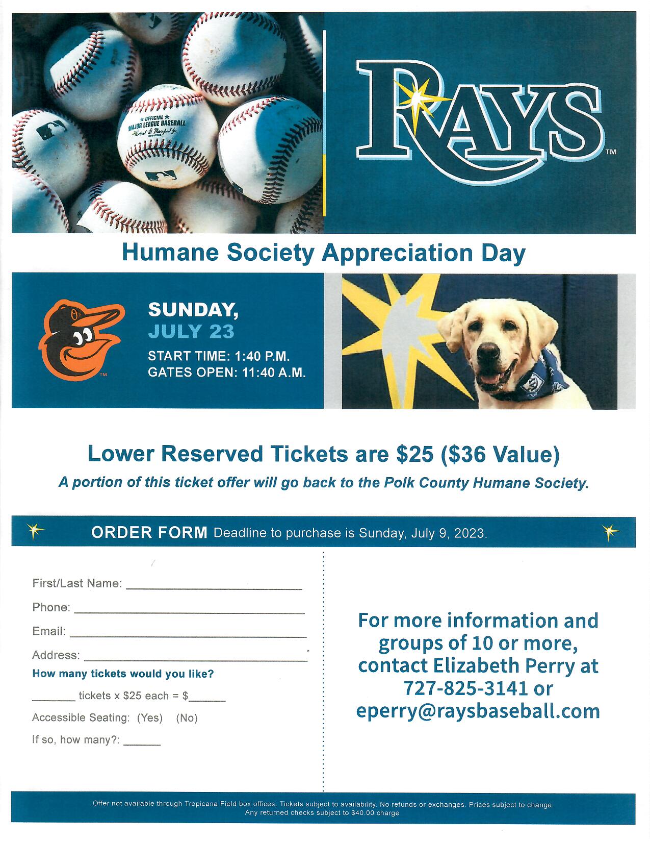 Humane Society Appreciation Day with the Tampa Bay Rays! | Humane ...